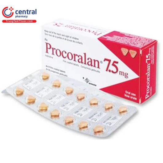 [CHÍNH HÃNG] Thuốc Procoralan 7.5mg điều trị chứng đau thắt ngực