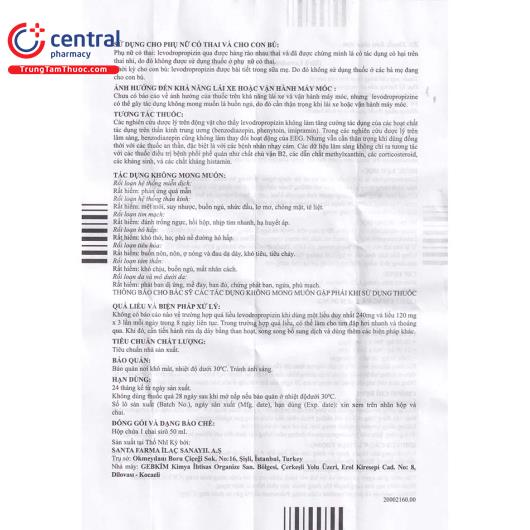 [CHÍNH HÃNG] Thuốc Pulmorest 50ml Santa giúp giảm ho hiệu quả