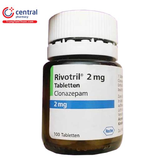 Thuốc Rivotril 2mg (lọ 30 viên) điều trĩ co giật và hoảng sợ