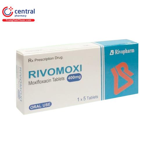 [CHÍNH HÃNG] Thuốc Rivomoxi 400mg điều trị viêm phổi, viêm xoang