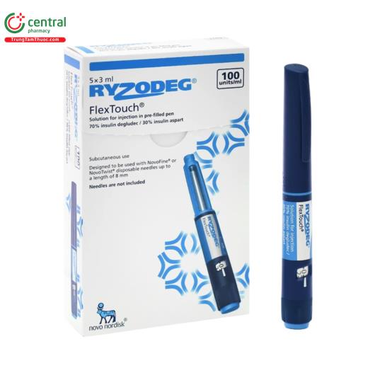 Thuốc Ryzodeg FlexTouch 100U/ml - Điều trị bệnh lý đái tháo đường