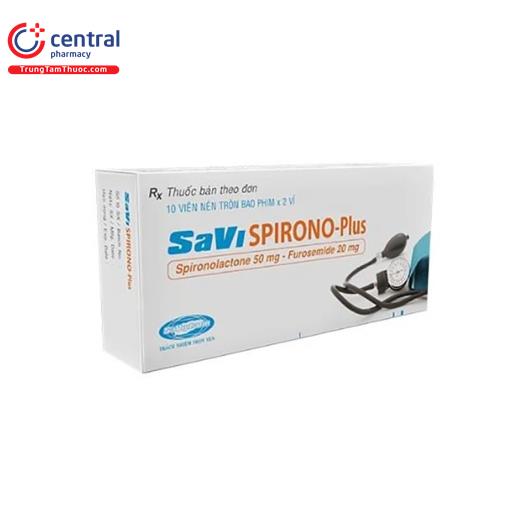 [CHÍNH HÃNG] Thuốc SaviSpirono-Plus 50/20 điều trị tăng huyết áp