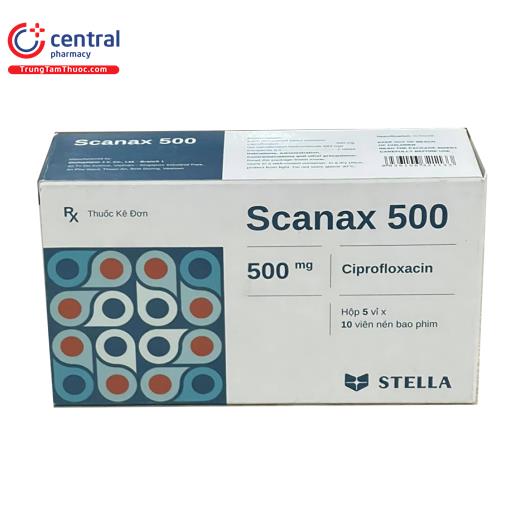 Thuốc Scanax 500 (Ciprofloxacin 500mg) điều trị bệnh nhiễm khuẩn nặng