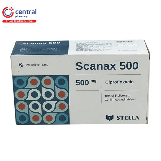 Thuốc Scanax 500 (Ciprofloxacin 500mg) điều trị bệnh nhiễm khuẩn nặng