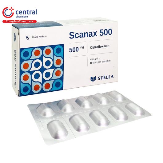 Thuốc Scanax 500 (Ciprofloxacin 500mg) điều trị bệnh nhiễm khuẩn nặng