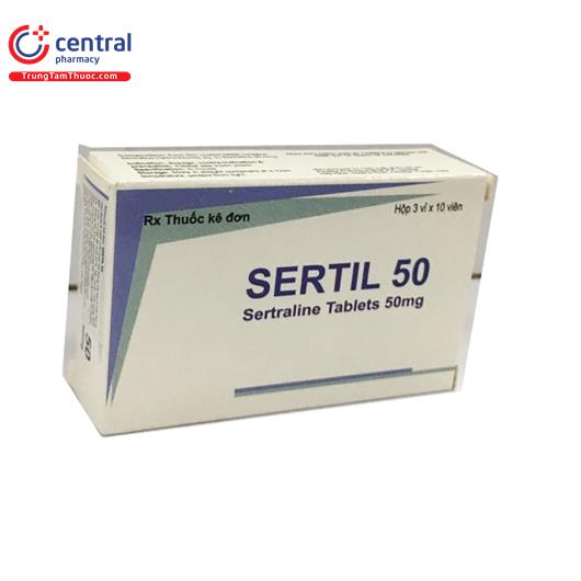 [CHÍNH HÃNG] Thuốc Sertil 50 - Thuốc cho người bệnh trầm cảm