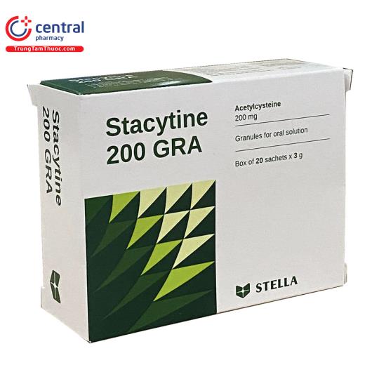 Thuốc tiêu nhầy Stacytine 200 GRA (gói): tác dụng, liều dùng, giá bán