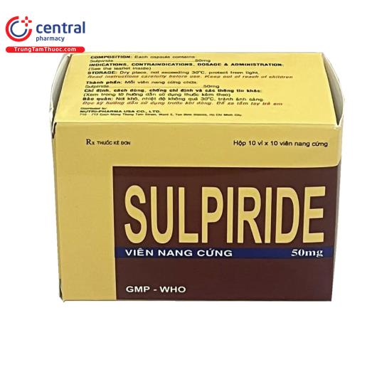 Thuốc Sulpiride capsule 50mg Vidipha điều trị rối loạn tâm thần