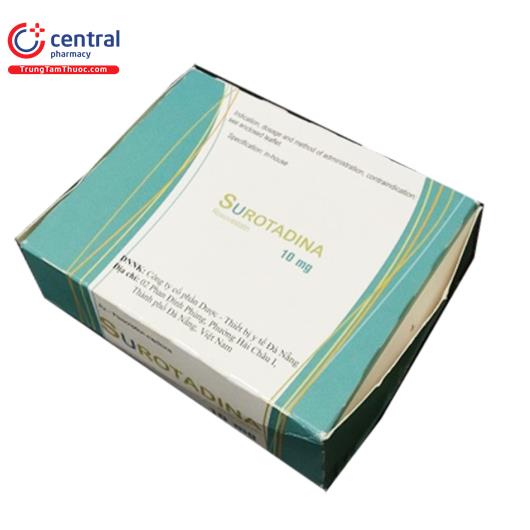 Thuốc Surotadina 10mg giá bao nhiêu? Công dụng, cách dùng
