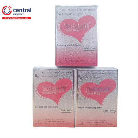 [CHÍNH HÃNG] Thuốc Tadalafil 20mg Armephaco trị rối loạn cương dương
