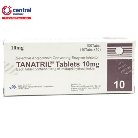 Thuốc điều trị cao huyết áp hiệu quả Tanatril Tablets 10mg