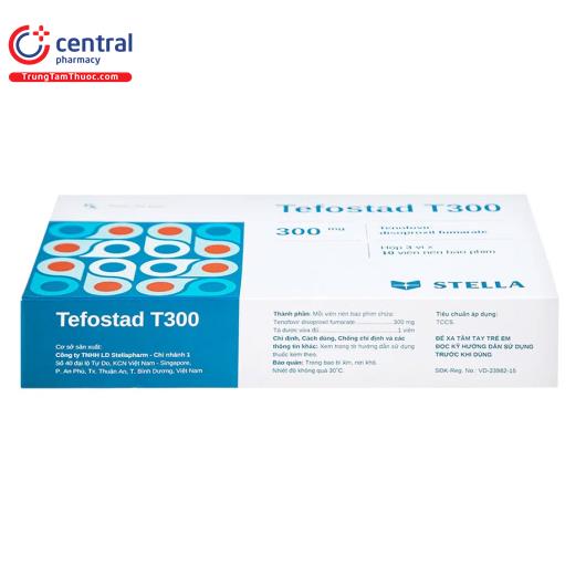 [CHÍNH HÃNG] Thuốc Tefostad T300 STELLA phòng ngừa và điều trị HIV