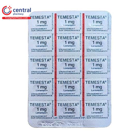 [CHÍNH HÃNG] Thuốc Temesta 1mg điều trị rối loạn lo âu