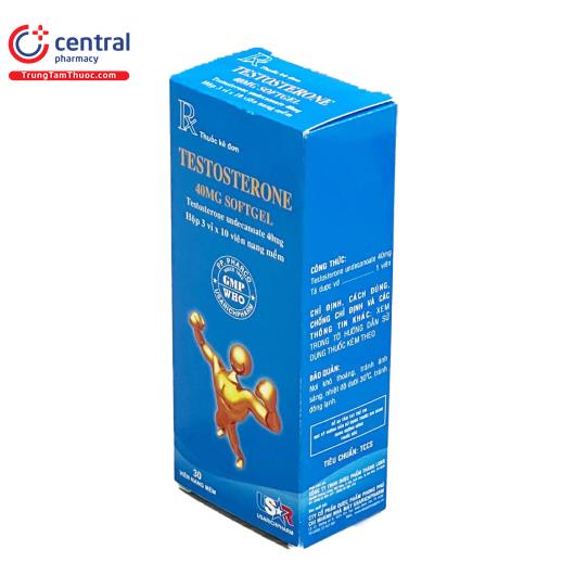 [CHÍNH HÃNG] Thuốc Testosterone 40mg Softgel thay thế Testosterone