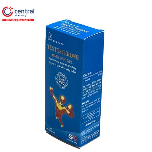 [CHÍNH HÃNG] Thuốc Testosterone 40mg Softgel thay thế Testosterone
