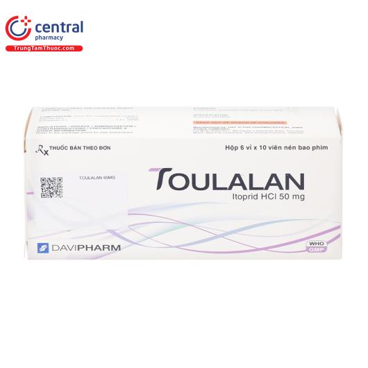 [CHÍNH HÃNG] Thuốc Toulalan 50mg điều trị triệu chứng dạ dày - ruột