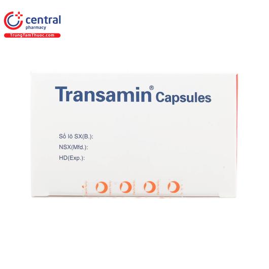 [CHÍNH HÃNG] Thuốc Transamin Capsuales 250mg ức chế tiêu fibrin huyết