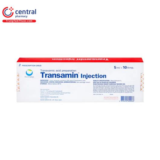 Thuốc Transamin Injection 250mg/5ml - Thuốc ngăn chảy máu phẫu thuật