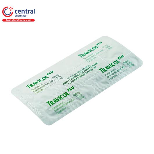 [CHÍNH HÃNG] Thuốc Travicol Flu giúp hạ sốt, giảm đau, giảm ho