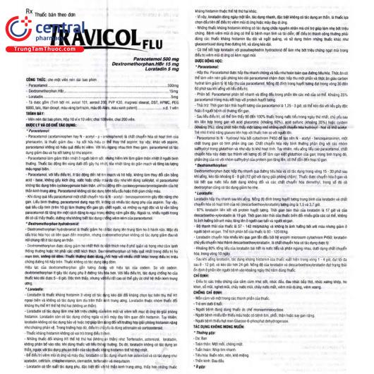 [CHÍNH HÃNG] Thuốc Travicol Flu giúp hạ sốt, giảm đau, giảm ho