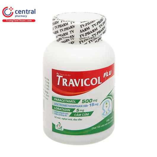 [CHÍNH HÃNG] Thuốc Travicol Flu giúp hạ sốt, giảm đau, giảm ho