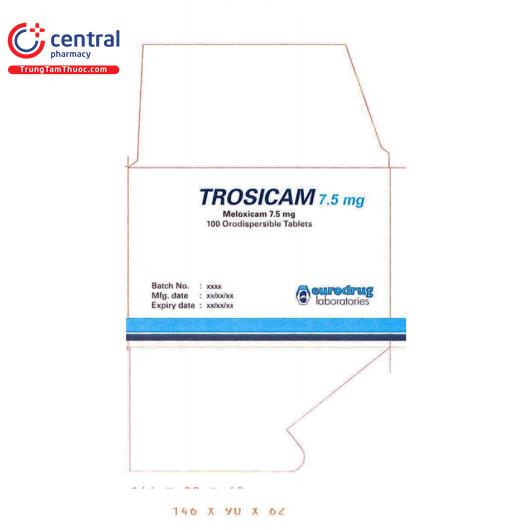[CHÍNH HÃNG] Thuốc Trosicam 7.5mg - Điều trị bệnh viêm khớp dạng thấp
