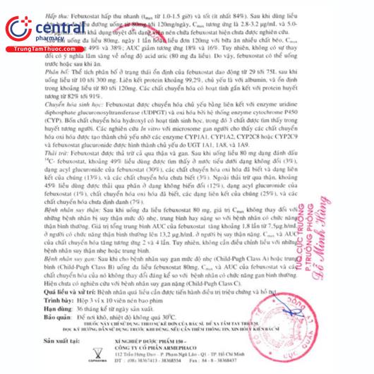 [CHÍNH HÃNG] Thuốc Vaidilox 40 - Thuốc điều trị Gout