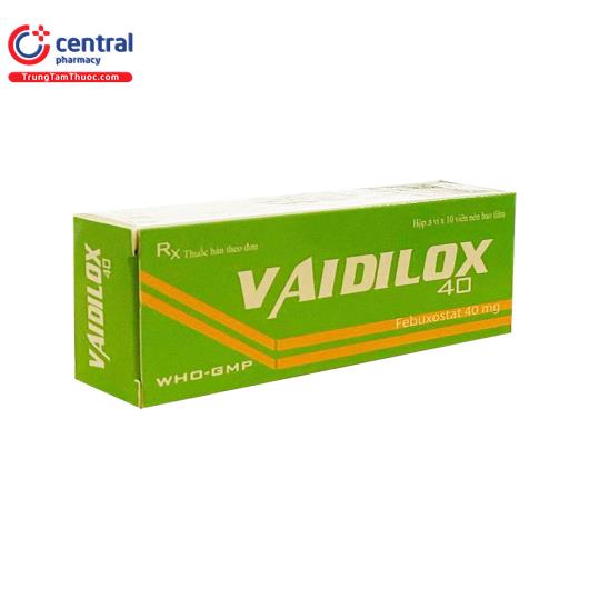 [CHÍNH HÃNG] Thuốc Vaidilox 40 - Thuốc điều trị Gout