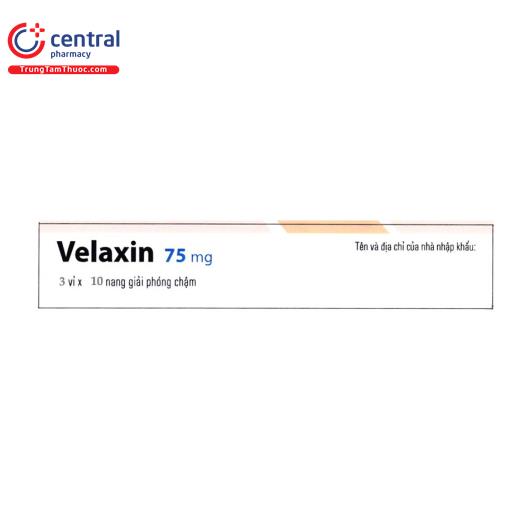 [CHÍNH HÃNG] Thuốc Velaxin 75mg điều trị rối loạn lo âu trầm cảm