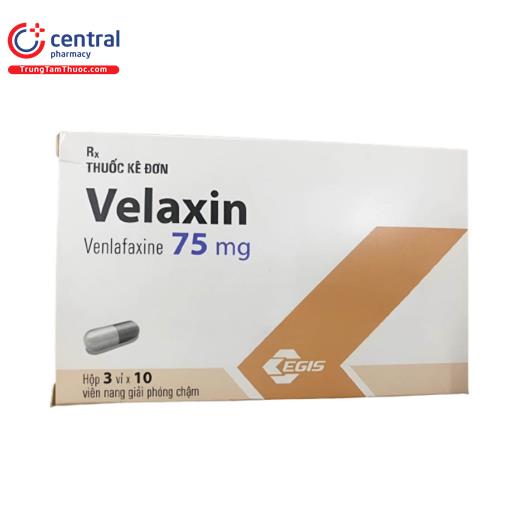 [CHÍNH HÃNG] Thuốc Velaxin 75mg điều trị rối loạn lo âu trầm cảm