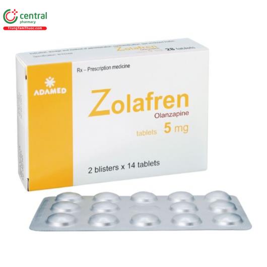 Thuốc Zolafren 5mg - điều trị tâm thần phân liệt, chứng hưng cảm