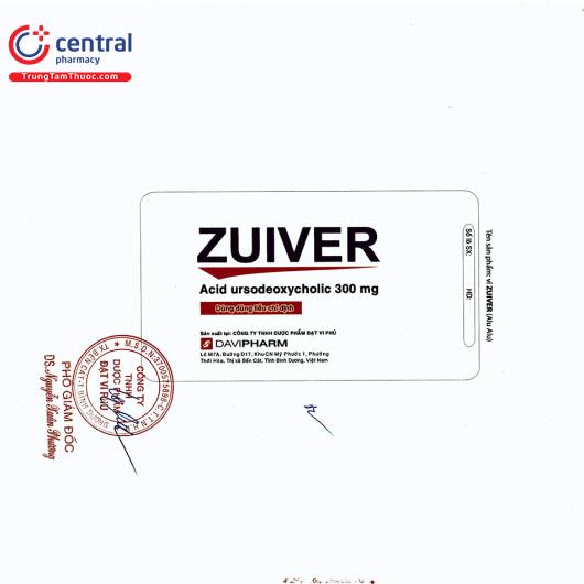 [CHÍNH HÃNG] Thuốc Zuiver 300mg giúp làm tan sỏi mật hiệu quả