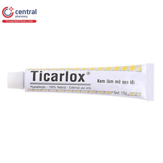 [CHÍNH HÃNG] Kem trị sẹo Ticarlox 10g: Tác dụng, chỉ định, cách dùng