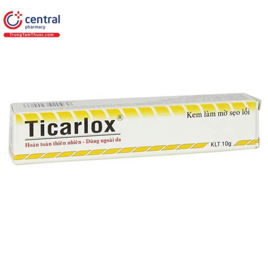 [CHÍNH HÃNG] Kem trị sẹo Ticarlox 10g: Tác dụng, chỉ định, cách dùng