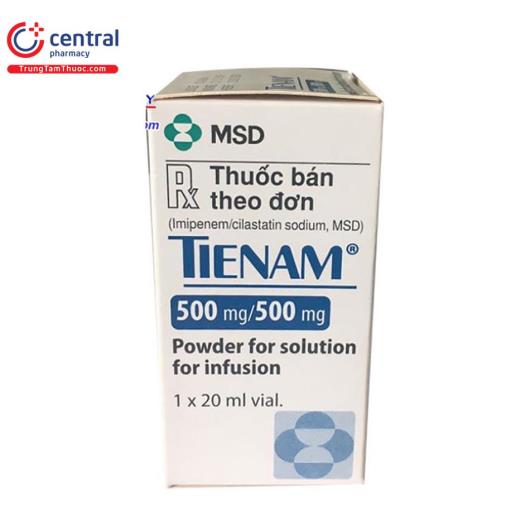 Thuốc Tienam 500mg/500mg: Tác dụng, liều dùng và cách dùng