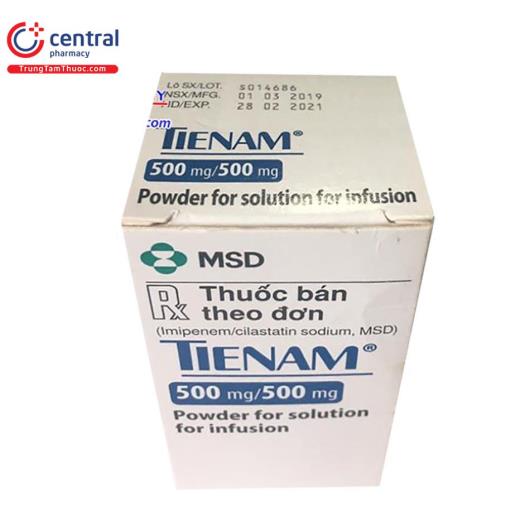 Thuốc Tienam 500mg/500mg: Tác dụng, liều dùng và cách dùng