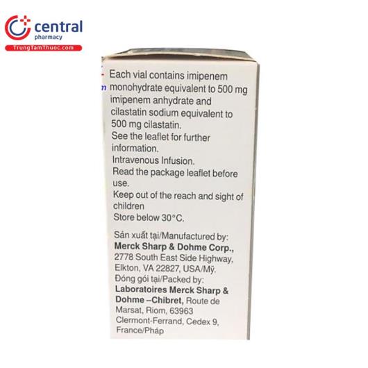 Thuốc Tienam 500mg/500mg: Tác dụng, liều dùng và cách dùng