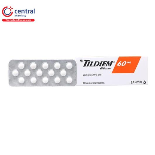 Thuốc Tildiem 60mg điều trị dự phòng cơn đau thắt ngực