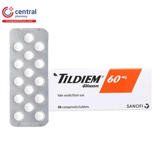 Thuốc Tildiem 60mg điều trị dự phòng cơn đau thắt ngực