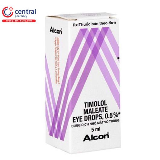 [CHÍNH HÃNG] Thuốc nhỏ mắt Timolol Maleate 0.5% 5ml trị tăng nhãn áp