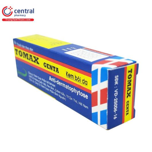 Thuốc bôi da trị nấm Tomax Genta: Chỉ định, liều dùng và cách dùng