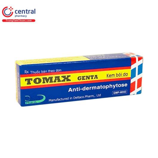 Thuốc bôi da trị nấm Tomax Genta: Chỉ định, liều dùng và cách dùng