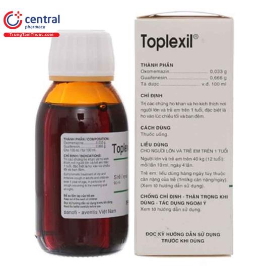 Thuốc Toplexil (siro): Chỉ định, liều dùng và lưu ý sử dụng