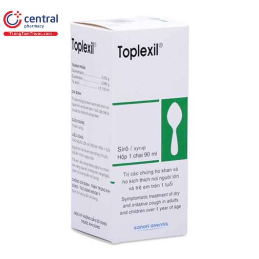 Thuốc Toplexil (siro): Chỉ định, liều dùng và lưu ý sử dụng