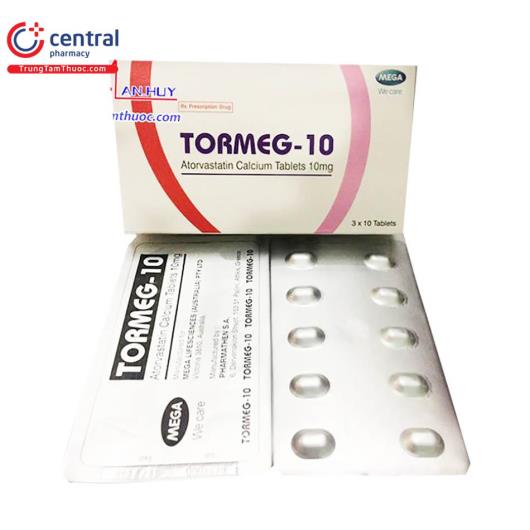 [CHÍNH HÃNG] Thuốc TORMEG-10 điều trị tăng cholesterol máu