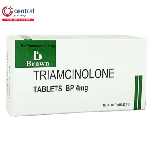 [CHÍNH HÃNG] Thuốc Triamcinolon 4mg Brawn-Điều trị viêm khớp hiệu quả