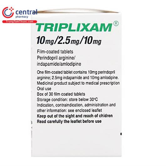 [CHÍNH HÃNG] Thuốc Triplixam 10mg/2.5mg/10mg trị tăng huyết áp