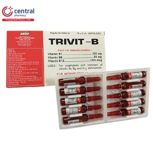 [CHÍNH HÃNG] Thuốc Trivit-B trị rối loạn thần kinh do thiếu Vitamin B