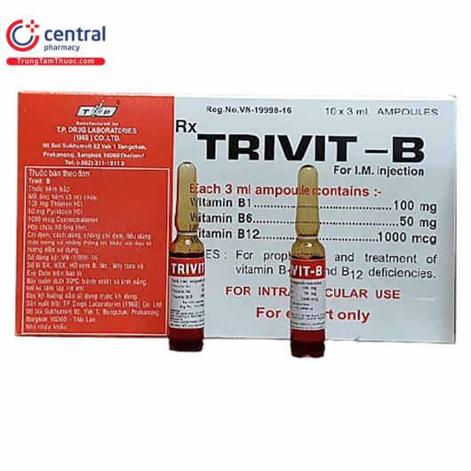 [CHÍNH HÃNG] Thuốc Trivit-B trị rối loạn thần kinh do thiếu Vitamin B