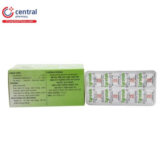 Thuốc Tyrotab - viên ngậm sát trùng họng hiệu quả